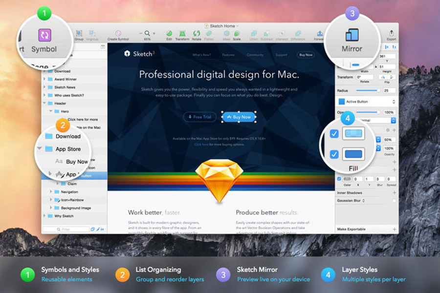 Free Download Sketch 69.2 MacOS – Interface design tool